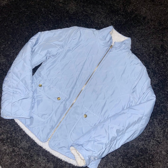 Jackets & Coats | Light Blue Reversible Puffer Jacket | Poshmark